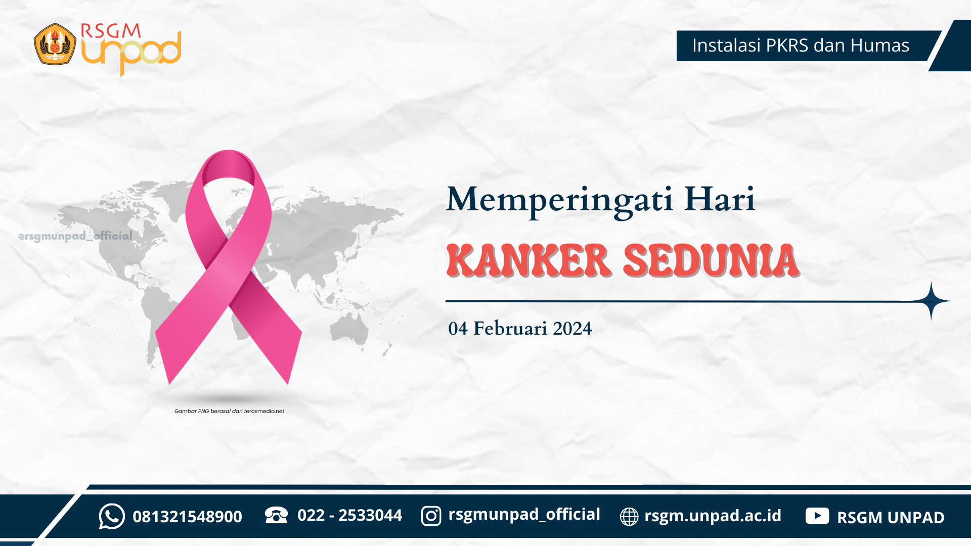Hari Kanker Sedunia - RSGM UNPAD