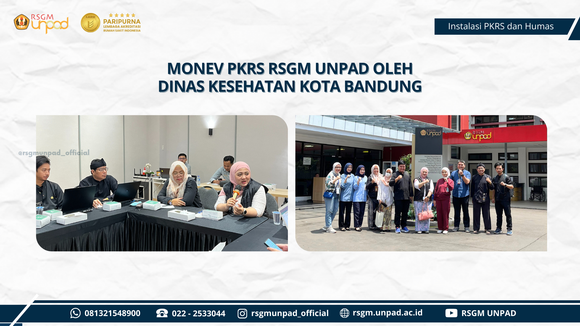 MONEV PKRS RSGM UNPAD - RSGM UNPAD